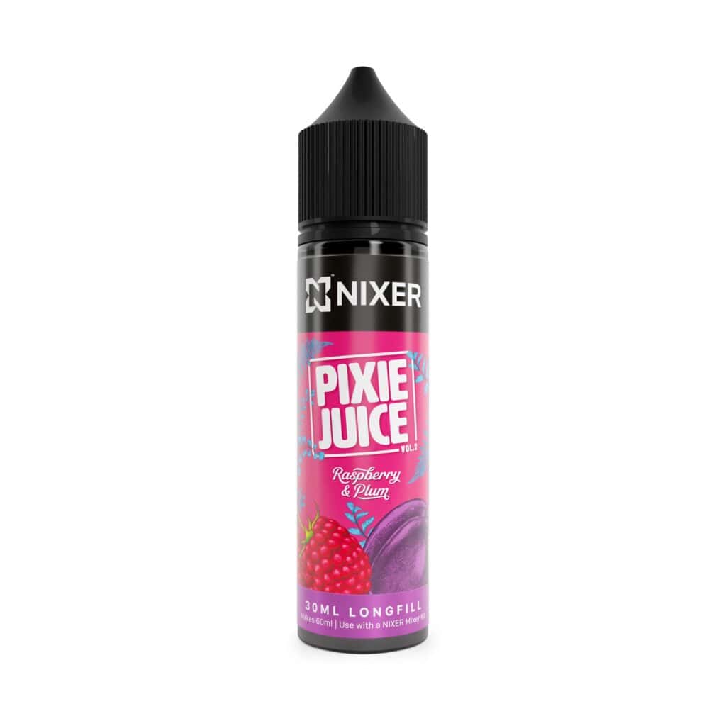 Raspberry & Plum Longfill E-Liquid By Nixer X Pixie Juice | Dispergo Vaping