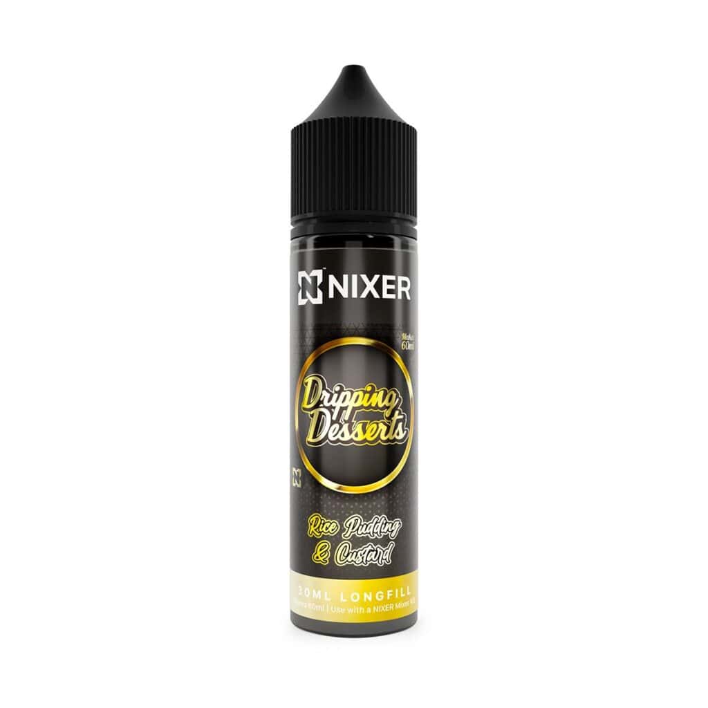 Rice Pudding & Custard Longfill E-Liquid By Nixer X Dripping Desserts ...